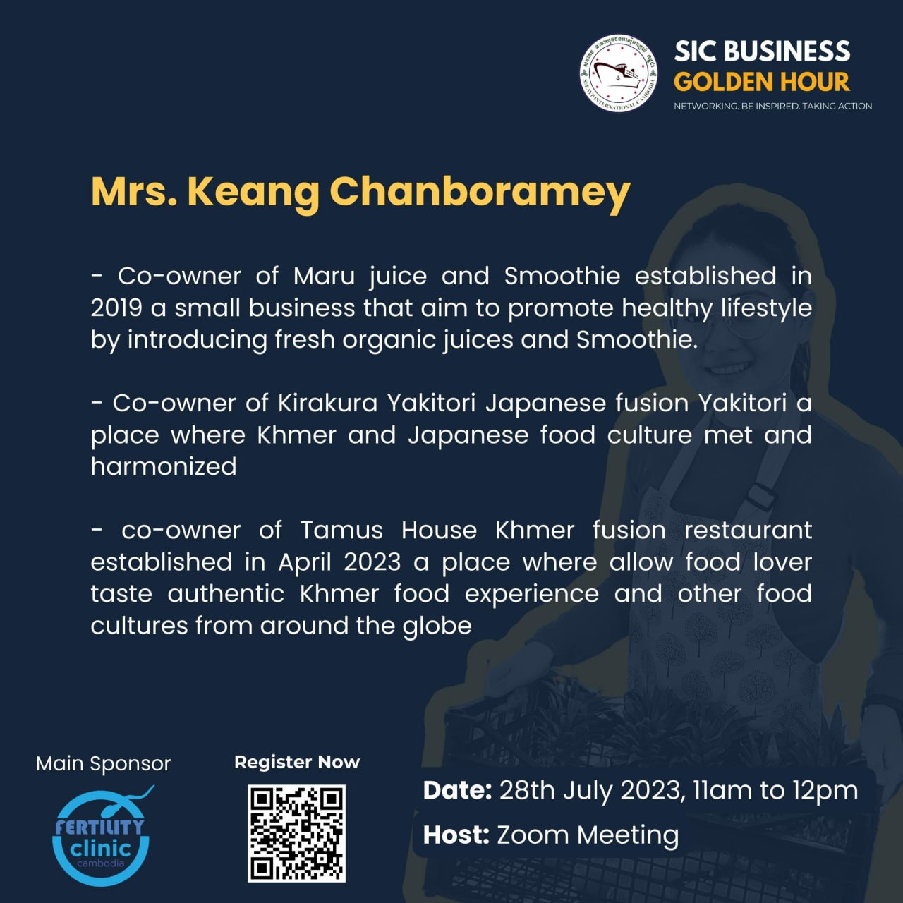 SIC Business Golden Hour: Guest Speaker Mrs. Keang Chanboramey – SICAMBODIA